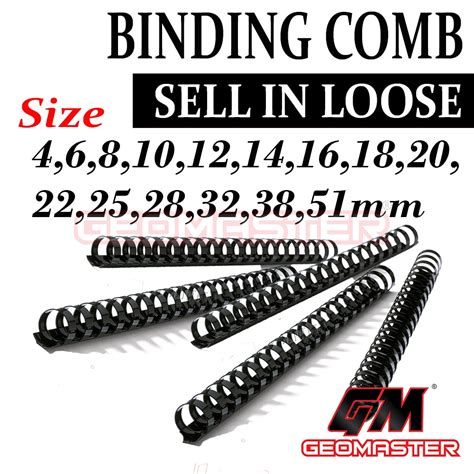 Geomaster Binding Comb Pvc Comb Binding Plastic Comb Rings Binding Rings Binding Comb