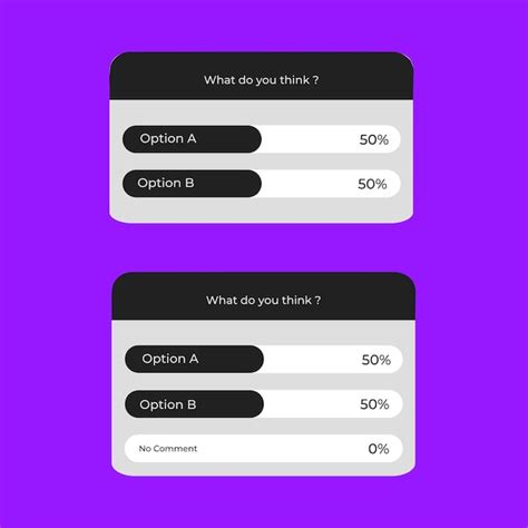 Premium Vector Vector Illustration Simple Voting Interface Design With Two And Three Option