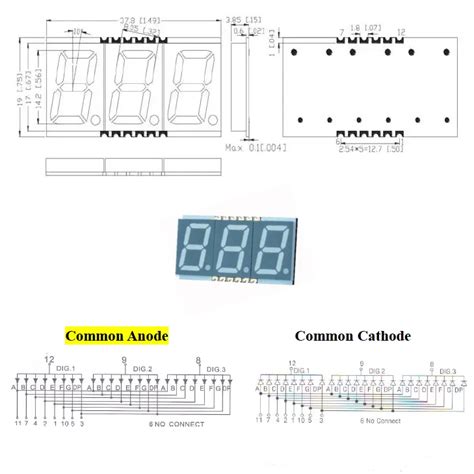 Top Quality 0 56 Triple Digit Smd Led Display 7 Segment Smd Led Indicator 3 Digits