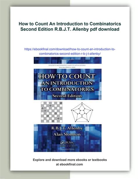 How To Count An Introduction To Combinatorics Second Edition Rbjt