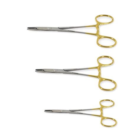 olsen hegar gold line tungsten carbide needle holder straight all sizes medica100