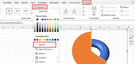 How To Create 3 D Progress Circle Chart In Excel