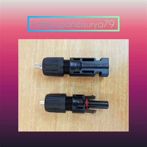 Jual Mc4 Socket Connector Panel Surya Kabel Solar Cell Ip67 Shopee Indonesia