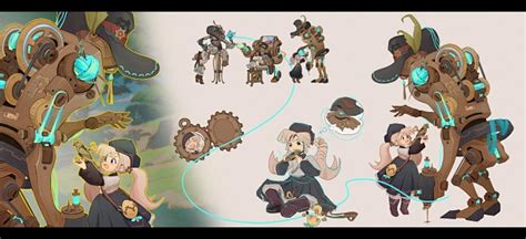 机器人和小女孩 花瓣网