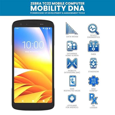 Zebra Tc22 Android Mobile Computer With 6 Touchscreen Wi Fi 6e