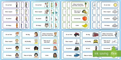 Ks1 Themed Class Charter Cards Display Pack Twinkl