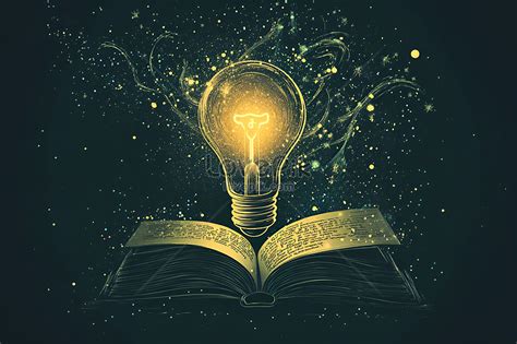 책과 전구 일러스트 무료 다운로드 Lovepik