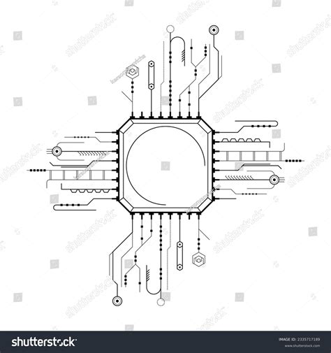 Computer Processor Sketch Over 1 105 Royalty Free Licensable Stock Vectors Vector Art