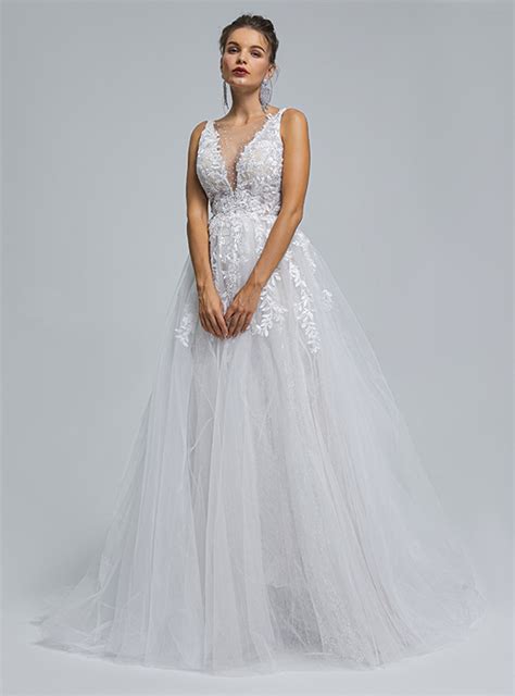 Check Out Entire Collection Sexy Black Hi Lo Lace See Through Top Backless Wedding Dress