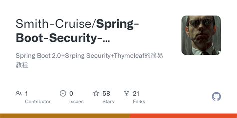 GitHub Smith Cruise Spring Boot Security Thymeleaf Demo Spring Boot