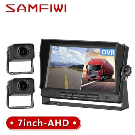 화물차후방카메라 화풀차블랙박스 Ahd 트럭 모니터 자동차 Dvr 레코더 후진 카메라 후방 학교 버스 수확기 Rv 트럭용