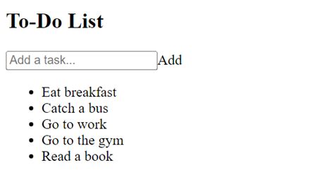 To Do List Html Css Template