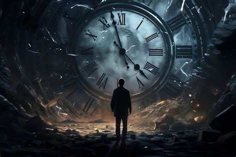 Premium Photo Stunning Clock Background Ultrarealistic Generative Ai