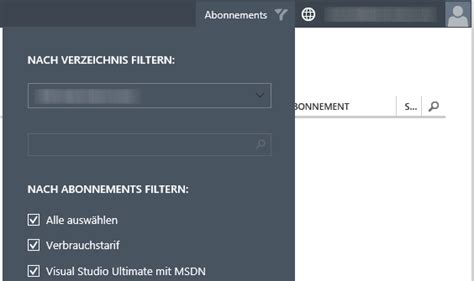 Not All Azure Subscriptions Accessible In Visual Studio Stack