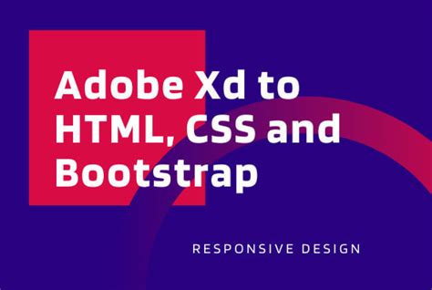 convert adobe xd design to html css and bootstrap by mughalkings1621