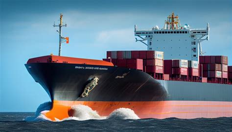 Premium Photo Cargo Inter Modal Freight Ship On The Ocean