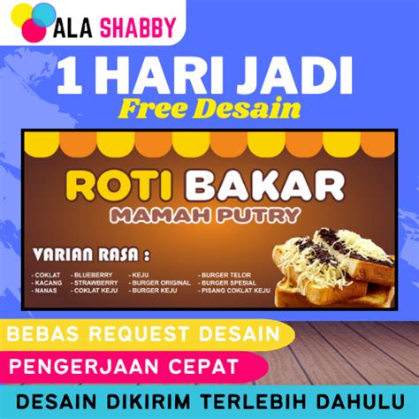 Spanduk Roti Bakar Spanduk Jualan Lazada Indonesia