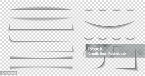디바이더 섀도우 라인입니다 그림자가 있는 종이 의 분배기 웹 페이지용 상자입니다 투명 한 배경에 프레임 배너 텍스트에 대한 효과가 있는 테두리를 디자인합니다 웹 사이트에