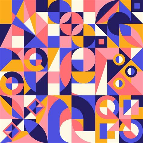 Abstract Geometric Backgrounds Neo Geo Pattern Minimalist Retro Poster Graphics Vector