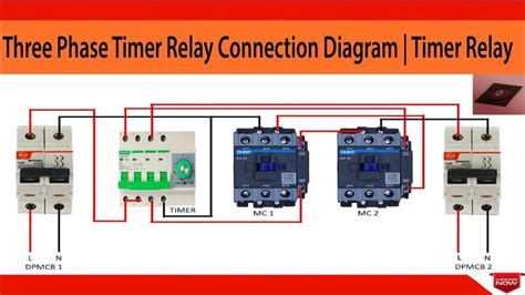 Three Phase Timer Relay Connection Diagram Time Relay