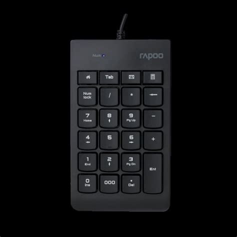 Keyboard Rapoo K10 Black Wired Numeric Keypad