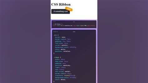 Css Ribbon Youtube