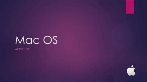 mac os operating system
