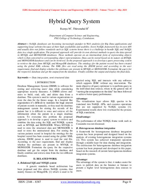 Pdf Hybrid Query System