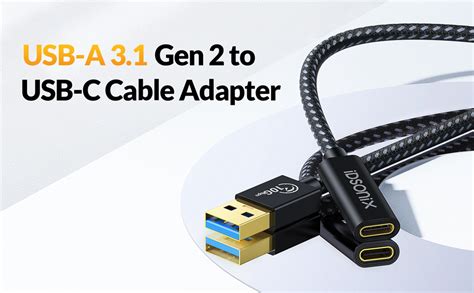 USB To USB C Adapter IDsonix USB C Female To USB Male Cable Adapter USB Gen Gbps A