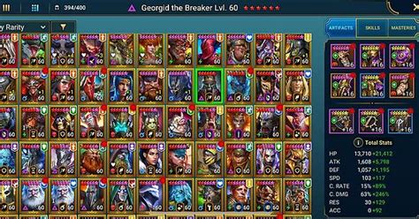 3 Mythic Siegfrund The Nephilim 217 M Pp 235 Legends 406 Spd Sİphİ 2x Plat Avatar