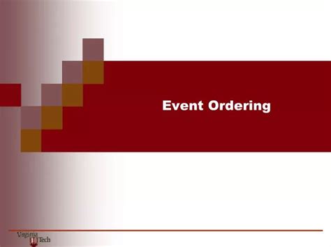 PPT Event Ordering PowerPoint Presentation Free Download ID