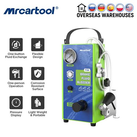 Mrcartool 자동차 브레이크 오일 체인저 충전 오일 펌프 브레이크 유체 블리더 진공 압력 펌프 회수 유체 맥동 220 V 110v F108