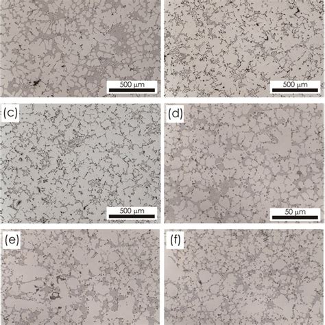 Microstructure Of The Examined Alloys Morphology Of Primary Dendrite