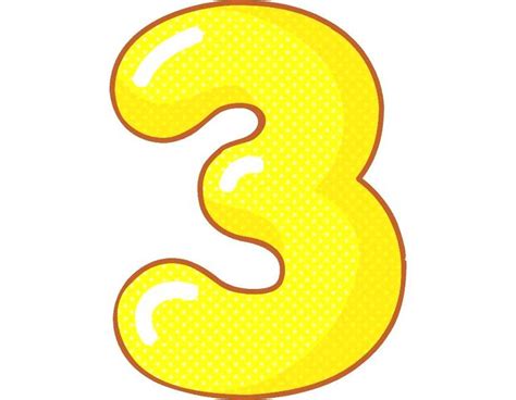 Цифра 3 в красивых картинках и простых рисунках для детей