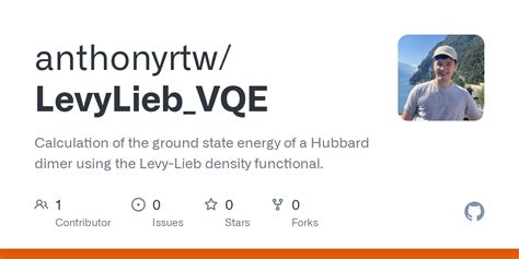 LevyLieb VQE Main Ipynb At Main Anthonyrtw LevyLieb VQE GitHub
