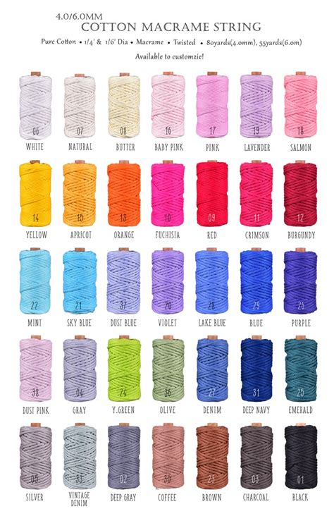 MM MM Macrame Cotton String Yards Yards A Roll Etsy