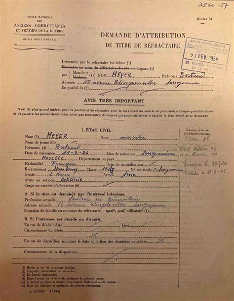 Meyer Bertrand Déportés Militaires And Malgré Nous