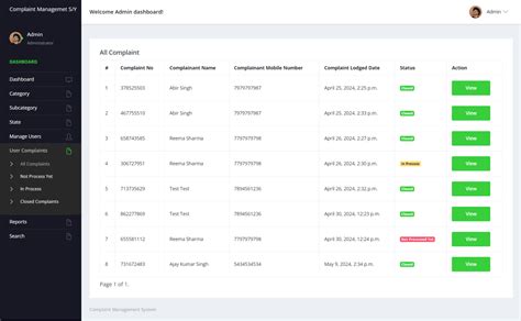 Complaint Management System Project In Python Django Phpgurukul