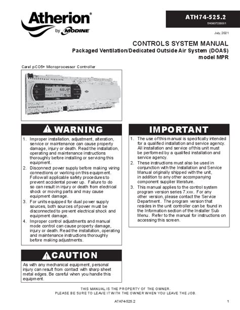 Carel Pco5 Microprocessor Controller Installation And Service Manual