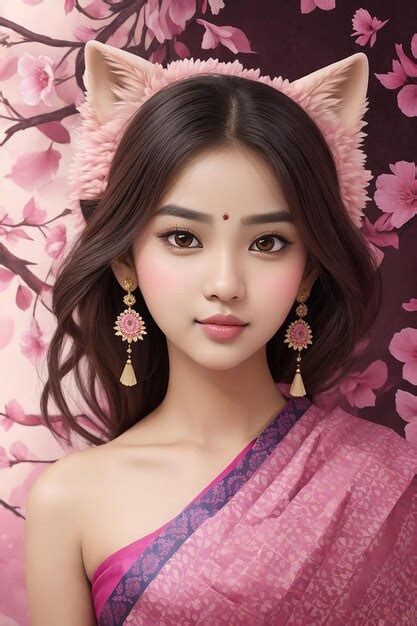 A Cute Beautiful Woman Face Photo Ai Generated Premium Ai Generated Image