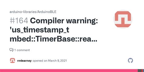 Compiler Warning Ustimestampt Mbedtimerbasereadhighresolution