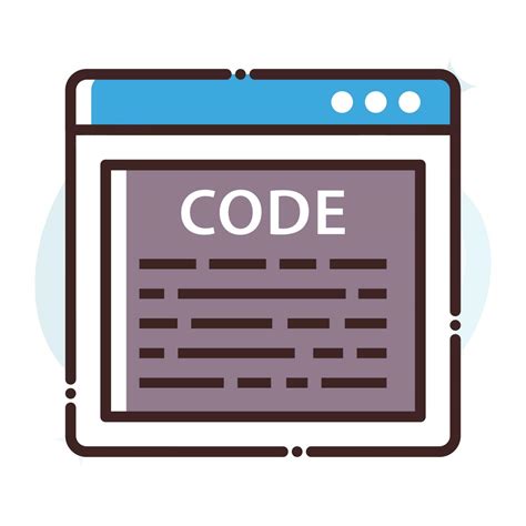 Source Code Vector Icon Simple Stock Illustration Stock EPS Vector Art At Vecteezy