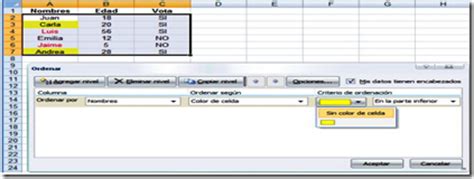 Office Ordenar Datos En Excel