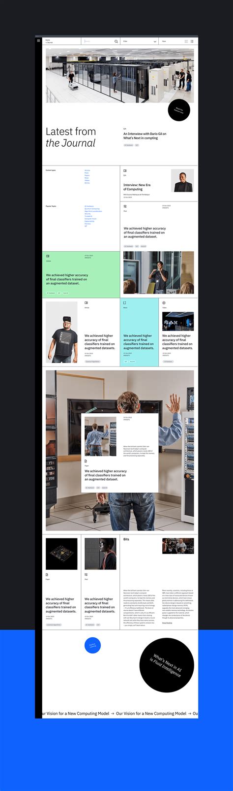 IBM Research Website Behance