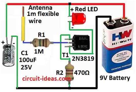 Simple Static Electricity Detector Circuit Circuit Ideas For You