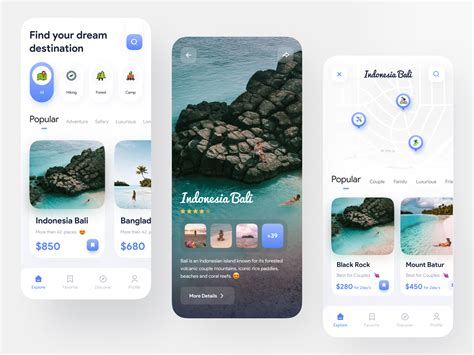 traveling app ui design artofit