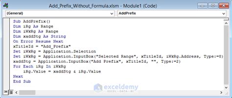 How To Add Prefix In Excel Without Formula Printable Forms Free Online