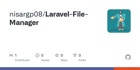 Github Nisargp08laravel File Manager