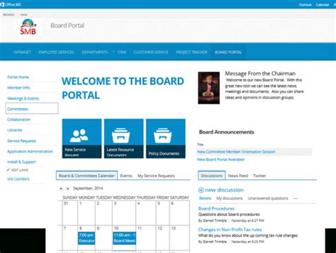 editable board portal template for office 365 sharepoint new site