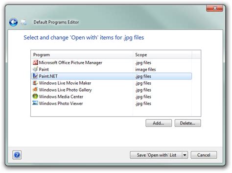 File Association Manually Add Program To Open With In Windows Super User